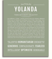 Yolanda | Name Art Print – Name Stories