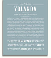 Yolanda | Name Art Print – Name Stories