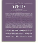 Yvette | Name Art Print – Name Stories