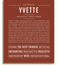 Yvette | Name Art Print – Name Stories