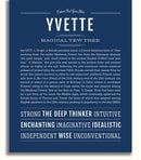 Yvette | Name Art Print – Name Stories