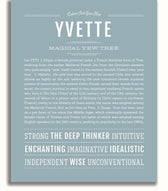 Yvette | Name Art Print – Name Stories
