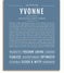 Yvonne | Name Art Print – Name Stories