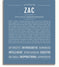Zac | Name Art Print – Name Stories