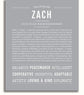 Zach | Name Art Print – Name Stories