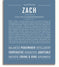 Zach Personalized Name Meaning Art Prints – Name Stories