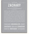 Zachary | Name Art Print – Name Stories