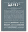 Zachary | Name Art Print – Name Stories