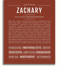Zachary | Name Art Print – Name Stories