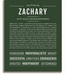 Zachary | Name Art Print – Name Stories