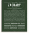 Zachary | Name Art Print – Name Stories