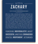 Zachary | Name Art Print – Name Stories