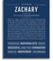 Zachary | Name Art Print – Name Stories