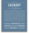 Zachary | Name Art Print – Name Stories