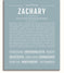 Zachary | Name Art Print – Name Stories