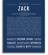 Zack | Name Art Print – Name Stories