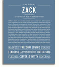 Zack | Name Art Print – Name Stories