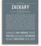 Zackary | Name Art Print – Name Stories