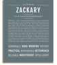 Zackary | Name Art Print – Name Stories