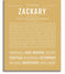 Zackary | Name Art Print – Name Stories