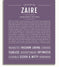 Zaire Personalized Name Meaning Art Prints – Name Stories