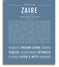 Zaire | Name Art Print – Name Stories