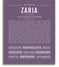 Zaria | Name Art Print – Name Stories