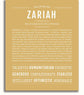 Zariah | Name Art Print – Name Stories