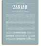 Zariah | Name Art Print – Name Stories