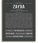 Zayda | Name Art Print – Name Stories