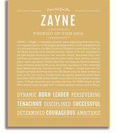 Zayne | Name Art Print – Name Stories