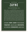 Zayne | Name Art Print – Name Stories