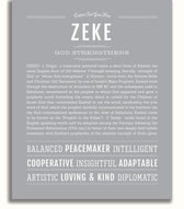 Zeke | Name Art Print – Name Stories