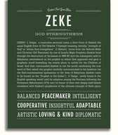 Zeke | Name Art Print – Name Stories