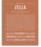 Zella | Name Art Print – Name Stories