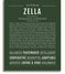Zella | Name Art Print – Name Stories