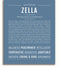 Zella | Name Art Print – Name Stories