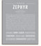 Zephyr | Name Art Print – Name Stories
