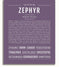 Zephyr | Name Art Print – Name Stories