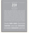 Zev | Name Art Print – Name Stories
