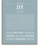 Zev | Name Art Print – Name Stories