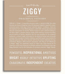 Ziggy | Name Art Print – Name Stories
