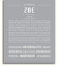 Zoe | Name Art Print – Name Stories