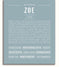 Zoe | Name Art Print – Name Stories