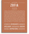 Zofia | Name Art Print – Name Stories