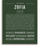 Zofia | Name Art Print – Name Stories