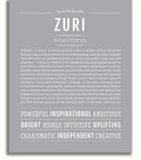 Zuri | Name Art Print – Name Stories