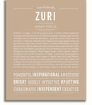 Zuri | Name Art Print – Name Stories