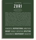 Zuri | Name Art Print – Name Stories