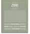 Zuri Personalized Name Meaning Art Prints – Name Stories